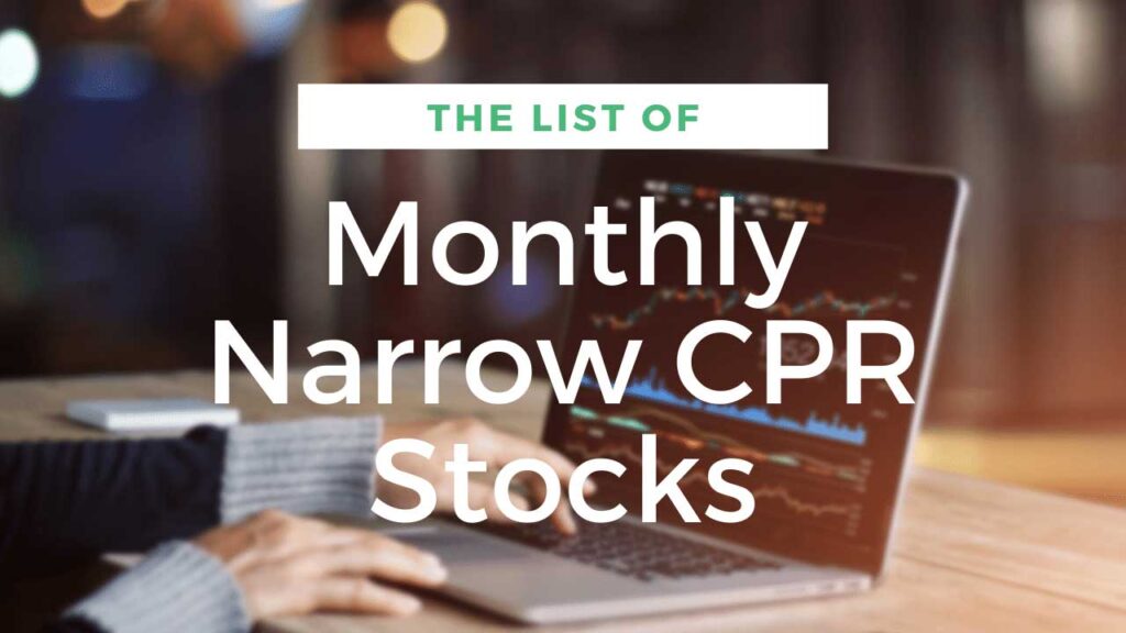 Weekly Narrow CPR Stocks [Complete List] - CprGyan